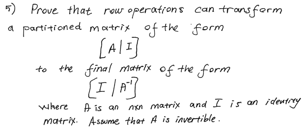 Solved Prove that trans form operations Can row of the form | Chegg.com