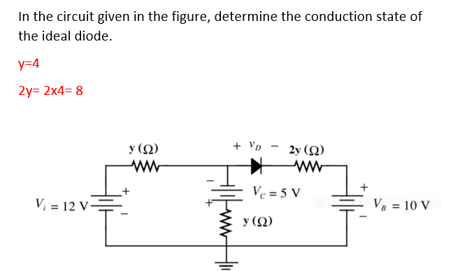 Solved In the circuit given in the figure, determine the | Chegg.com