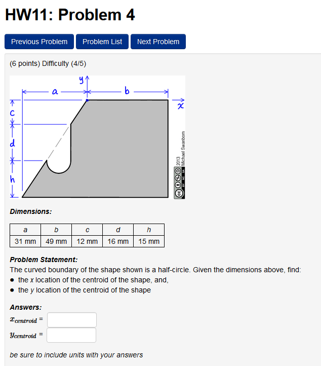 Solved HW11: Problem 4 Previous Problem Problem List Next | Chegg.com