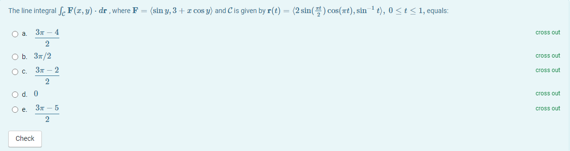Solved The line integral ∫CF(x,y)⋅dr, where F= siny,3+xcosy | Chegg.com