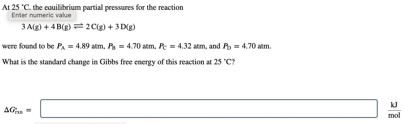 Solved At \\( 25^{\\circ} \\mathrm{C} \\). the eauilibrium | Chegg.com