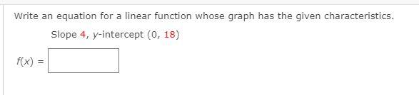 Solved Write an equation for a linear function whose graph | Chegg.com