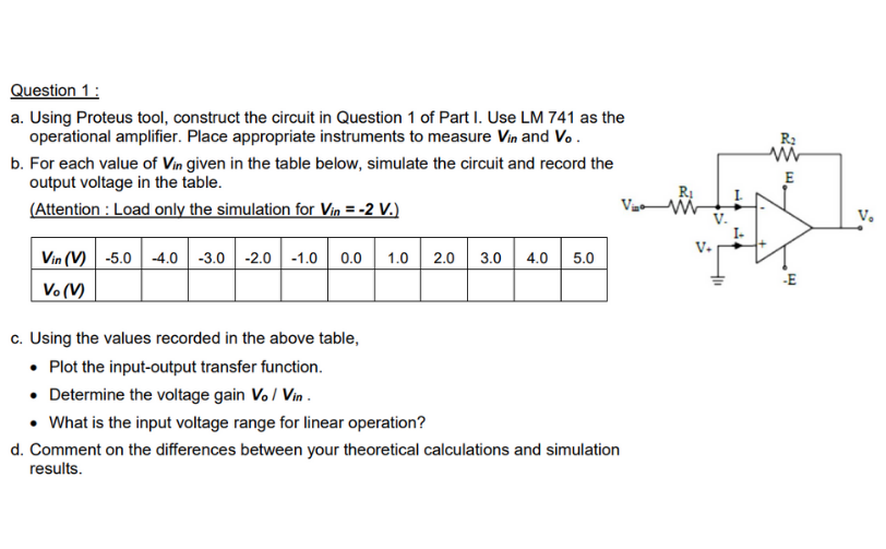 Solved a. ﻿Using Proteus tool, construct the circuit in | Chegg.com