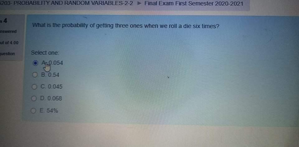 Solved 5203- PROBABILITY AND RANDOM VARIABLES-2-2 Final Exam | Chegg.com