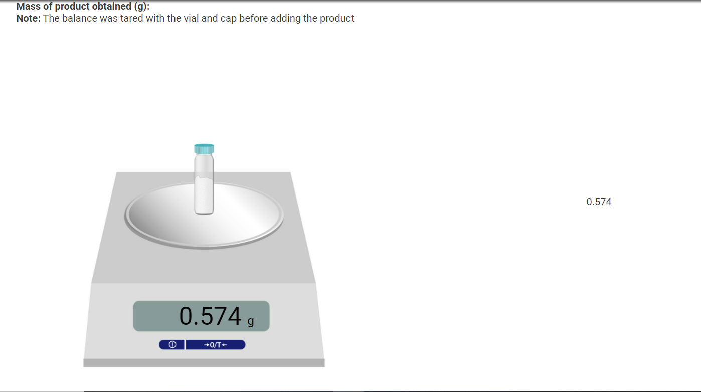 Mass of pinacol used (g): Note: The balance was tared | Chegg.com