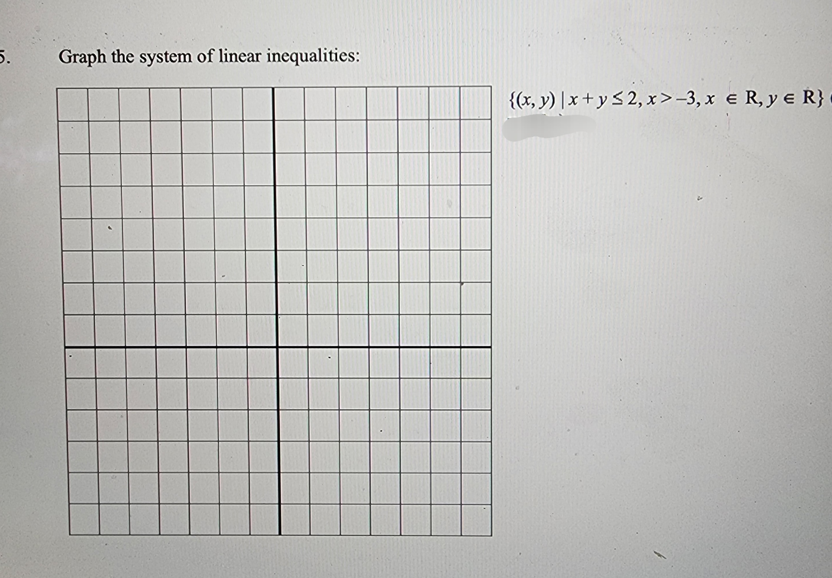 Solved Graph the system of linear | Chegg.com