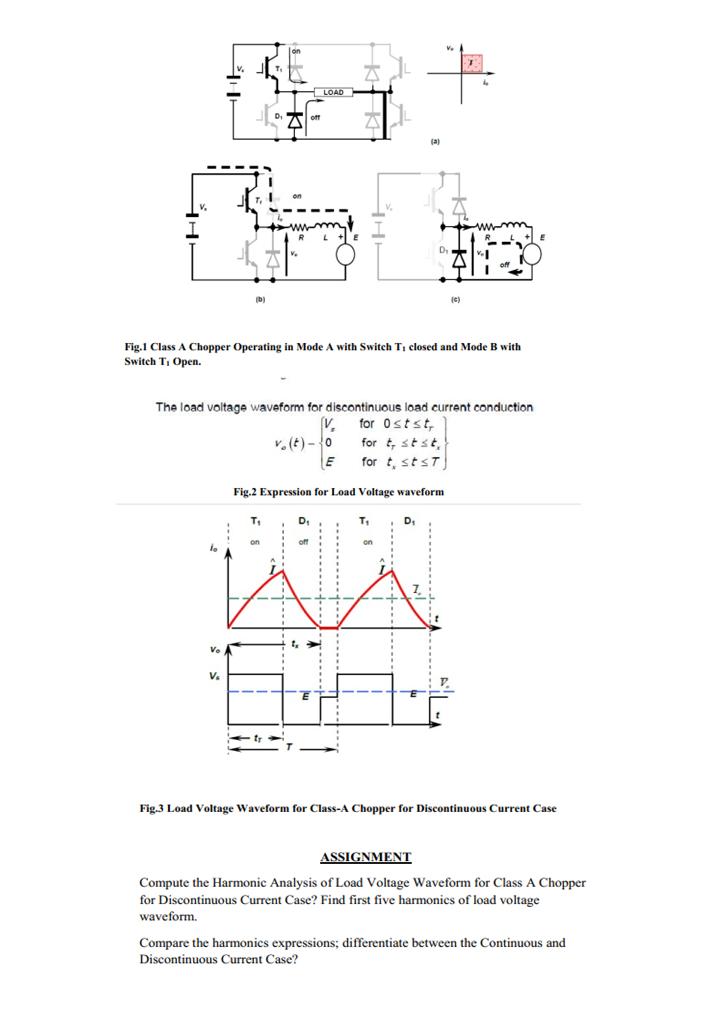 Solved 1: Compute the Harmonic Analysis of Load Voltage | Chegg.com