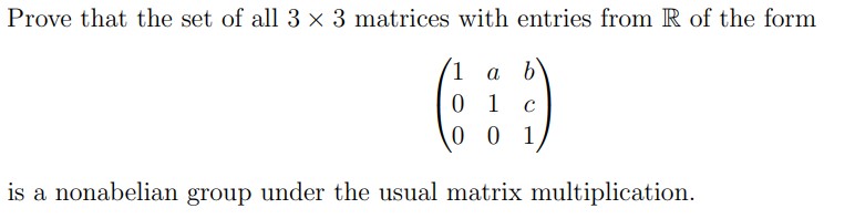 Solved Prove that the set of all 3×3 matrices with entries | Chegg.com