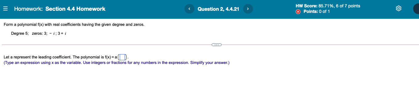 Solved Homework Section 4 4 Homework Question 2 4 4 21