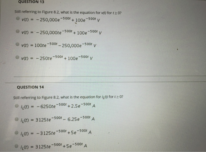 Solved QUESTION8 The 2 switches in the circuit in Figure 8.2 | Chegg.com