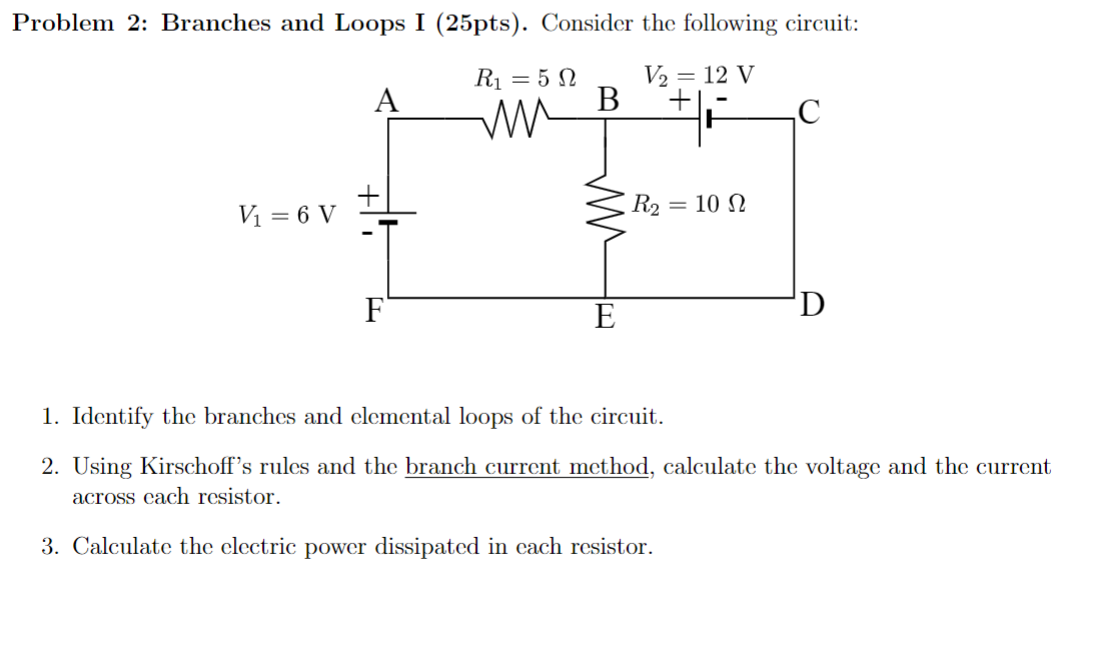Solved Problem 2: Branches and Loops I (25pts). Consider the | Chegg.com