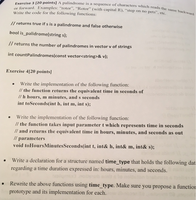 Solved E 3 120 Points] A Palindrome Is A Sequence Of