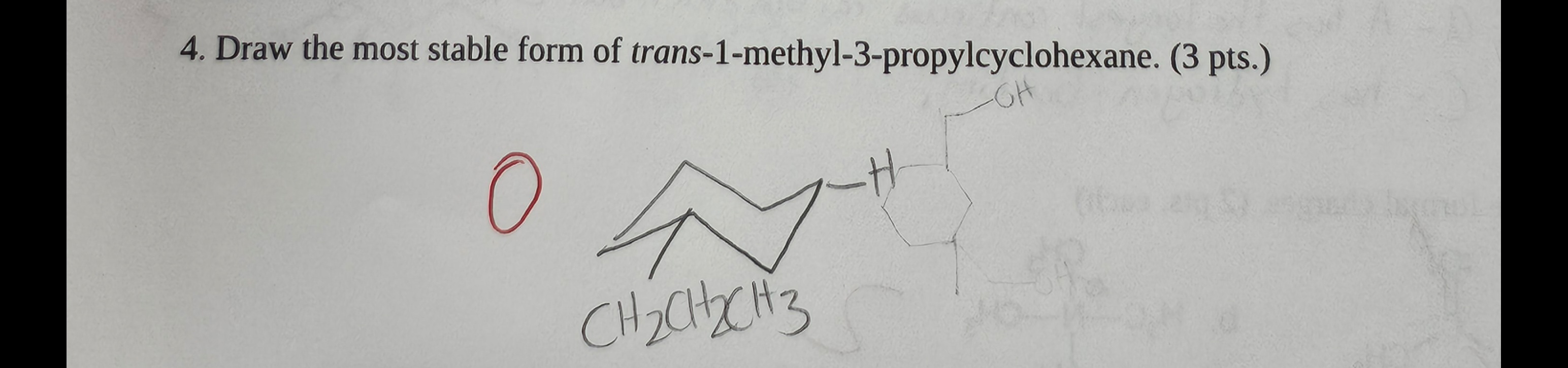 Solved 4. Draw the most stable form of | Chegg.com
