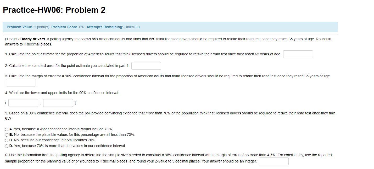 Solved Practice-HW06: Problem 2 Problem Value: 1 point(s). | Chegg.com
