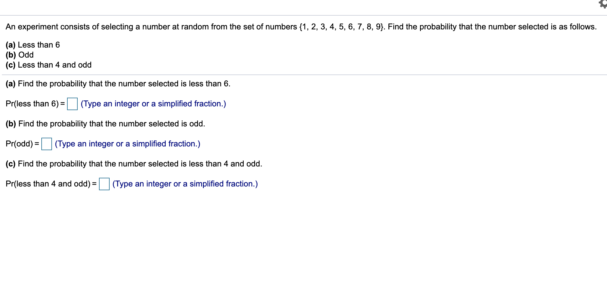 Solved An experiment consists of selecting a number at | Chegg.com