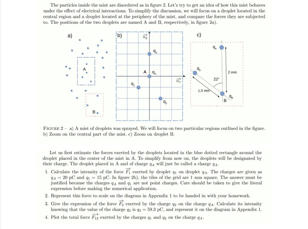 Solved The particles inside the mist are disordered as in | Chegg.com