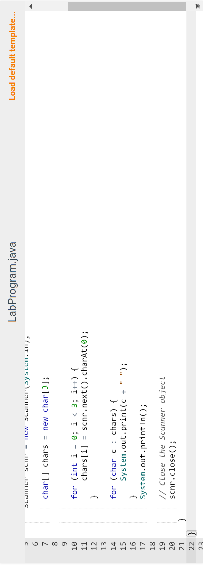 Solved Vrite a program that takes in three lowercase | Chegg.com