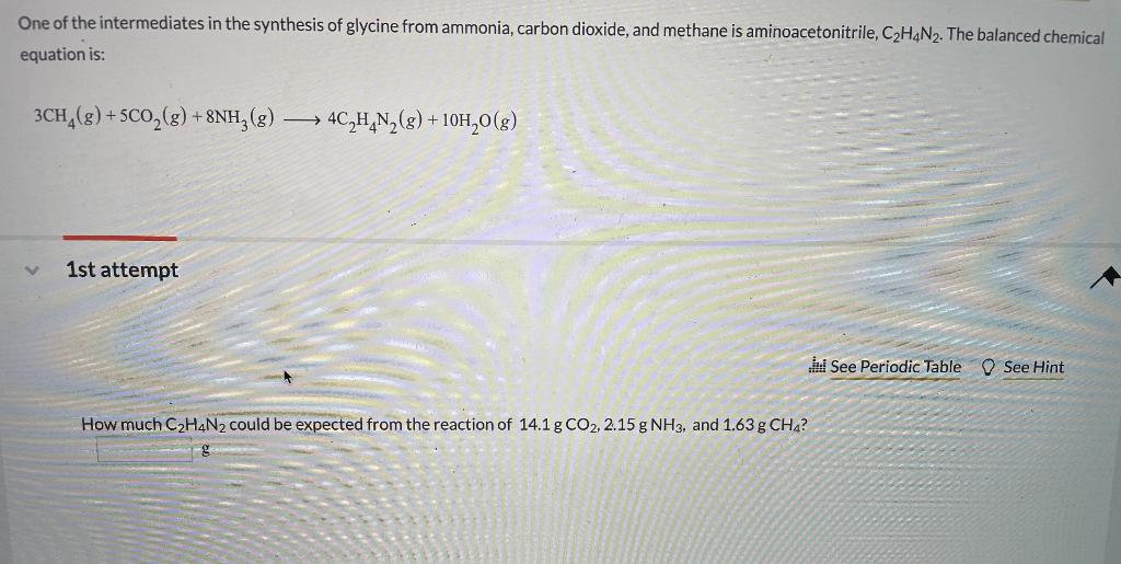 Solved One of the intermediates in the synthesis of glycine | Chegg.com