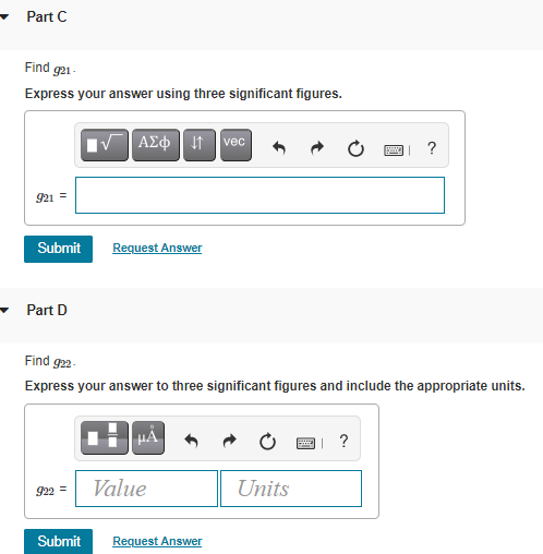 Solved Part A Find the g parameters for the operational | Chegg.com