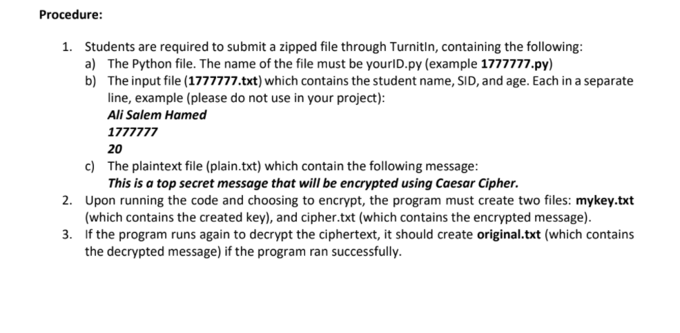 Solved Task: a Python program that performs customized | Chegg.com