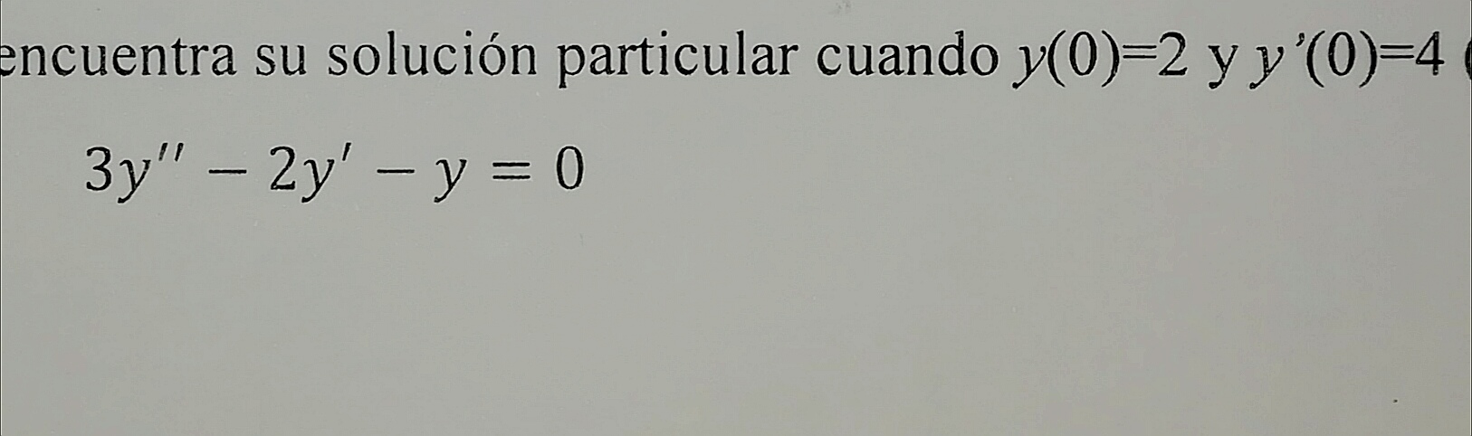 Solved Solve the following second order equation and find | Chegg.com