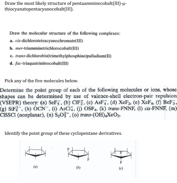 Solved Draw the most likely structure of | Chegg.com