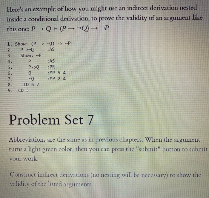 Solved Here's an example of how you might use an indirect | Chegg.com