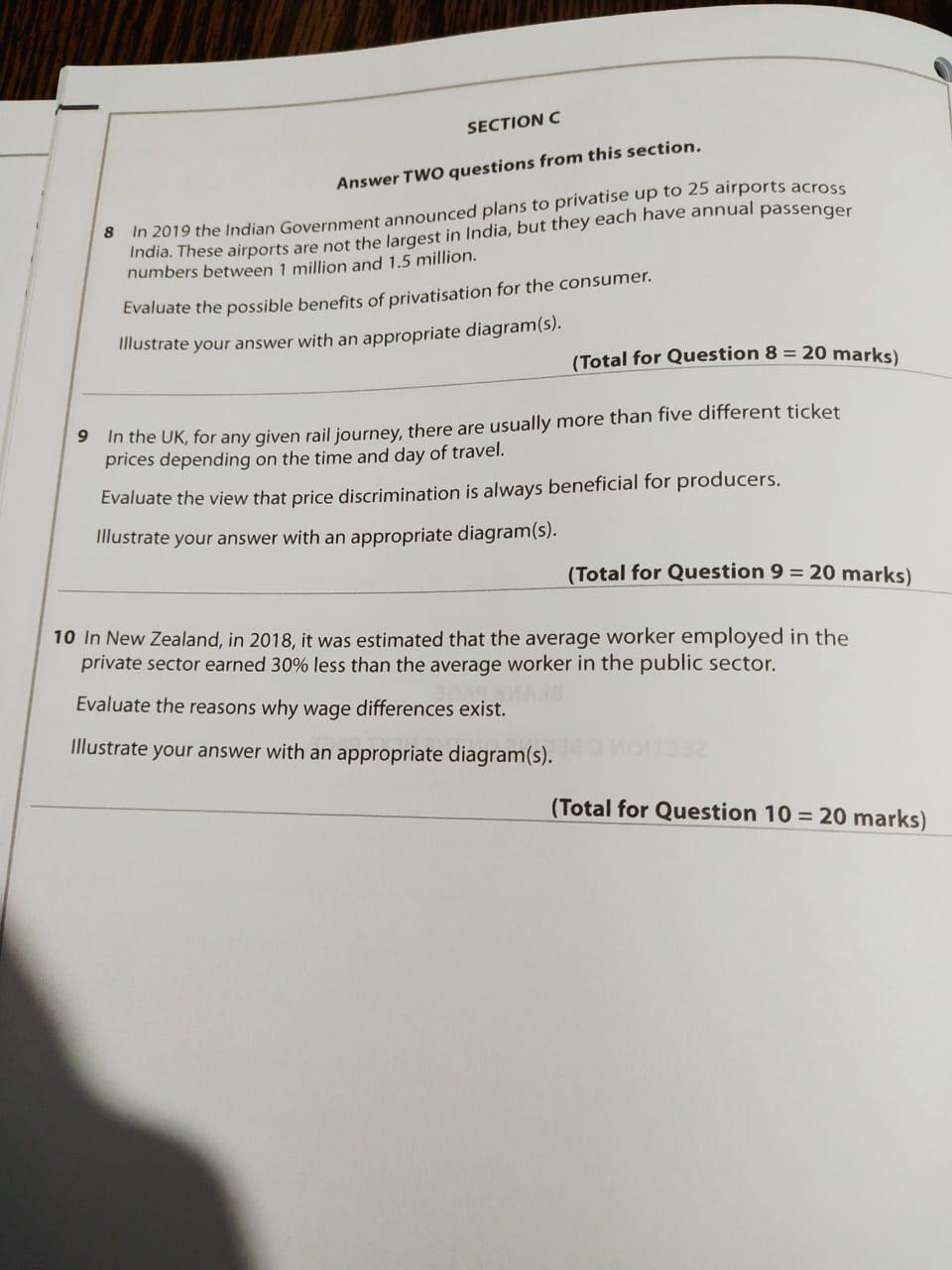 Solved SECTION C Answer TWO questions from this section. 8 | Chegg.com