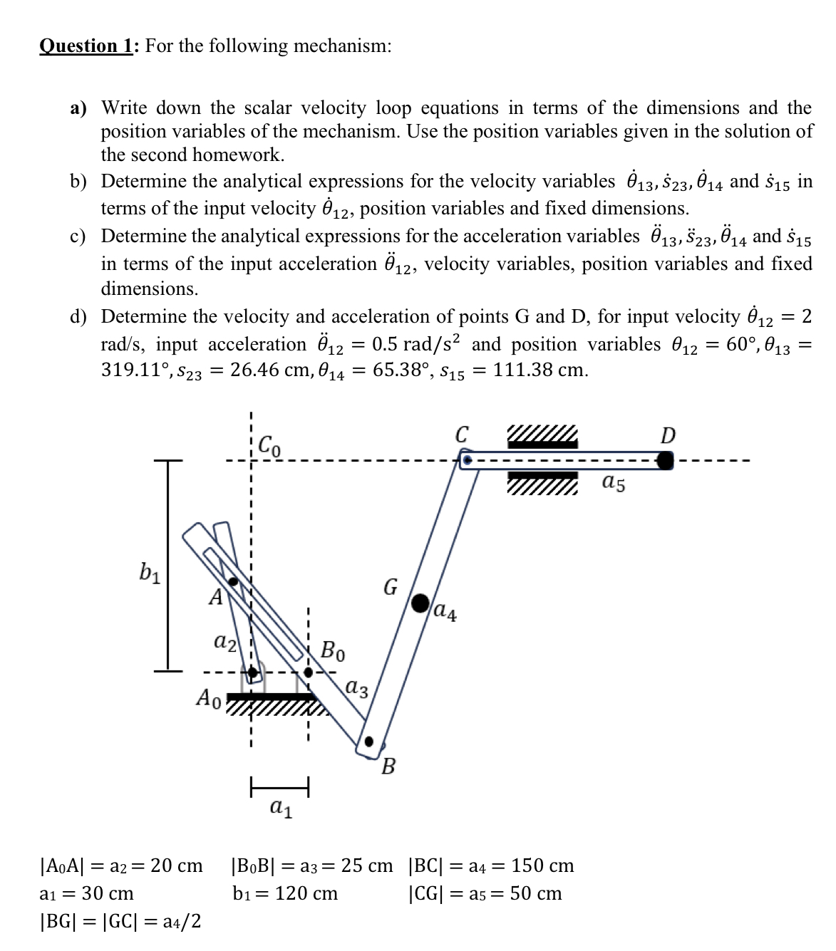 Solved Question 1: For the following mechanism:a) ﻿Write | Chegg.com