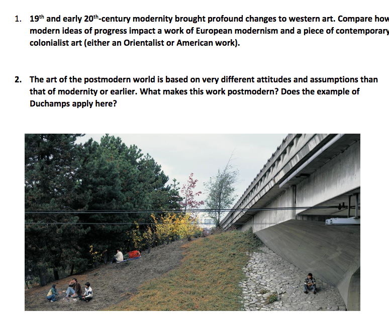 Solved 1. 19th and early 20th-century modernity brought | Chegg.com