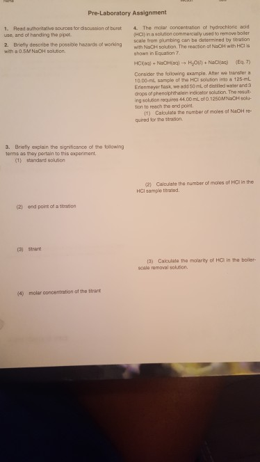 Solved Pre-Laboratory Assignment 1. Read authoritative | Chegg.com