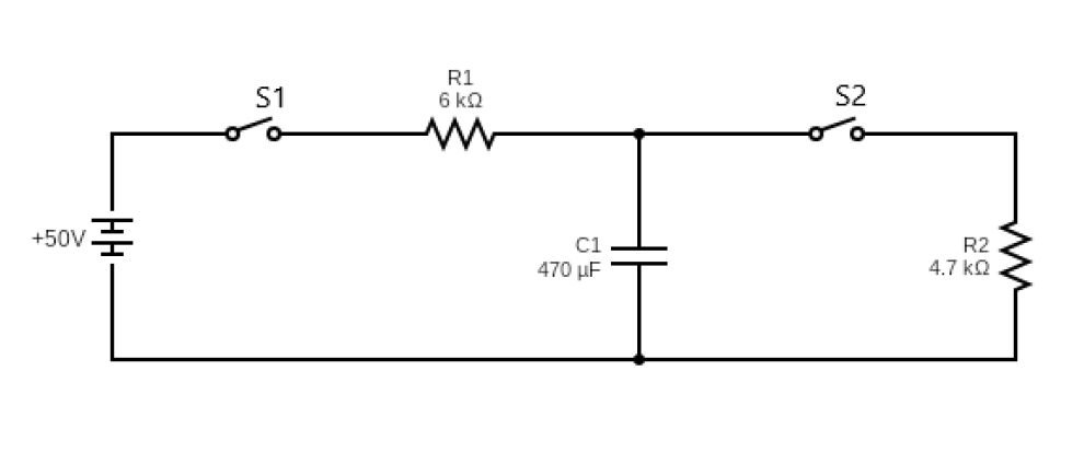 Solved In the circuit shown below switches S1 and S2 are | Chegg.com