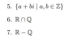 Solved Indicate whether the following sets are countable | Chegg.com