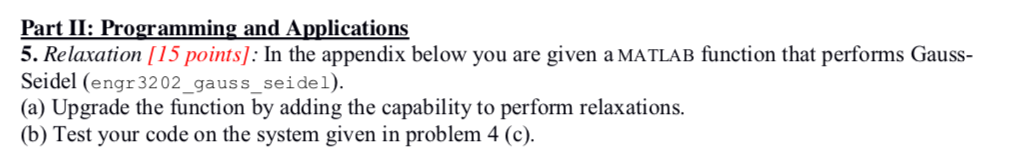 Solved 4. Iterative Methods (25 points]: An electronic | Chegg.com