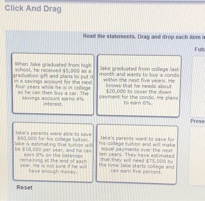 Solved click and drag future value of a single amount/ | Chegg.com