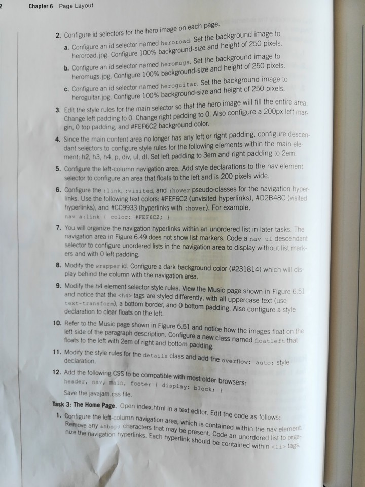 Solved WEBSITE CASE STUDY Implementing a CSS Two-Column Page | Chegg.com