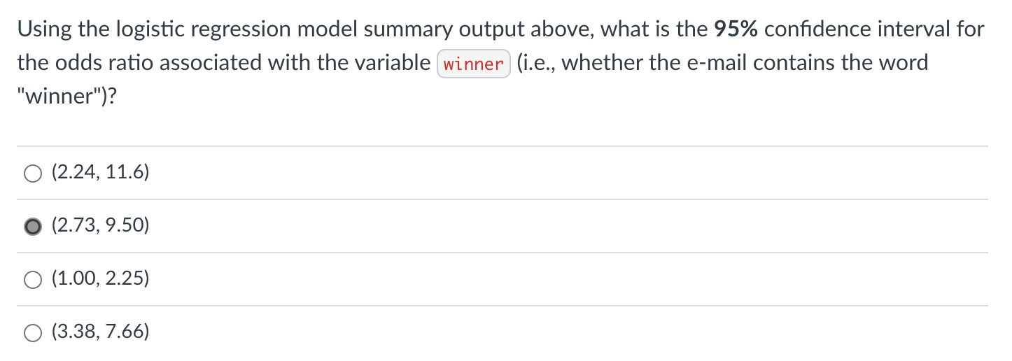Solved The following is the R summary output for this model: | Chegg.com