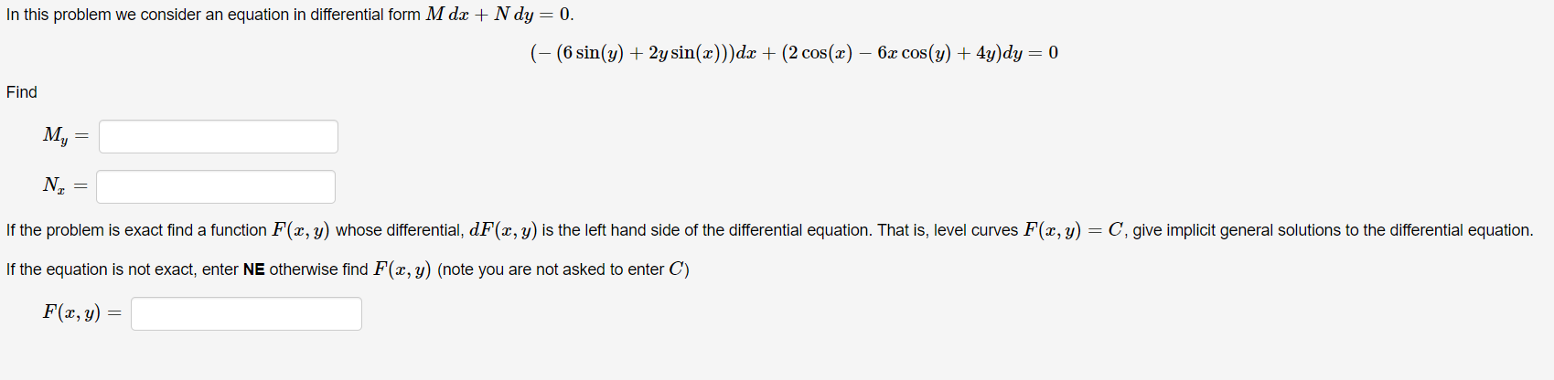 Solved In this problem we consider an equation in | Chegg.com