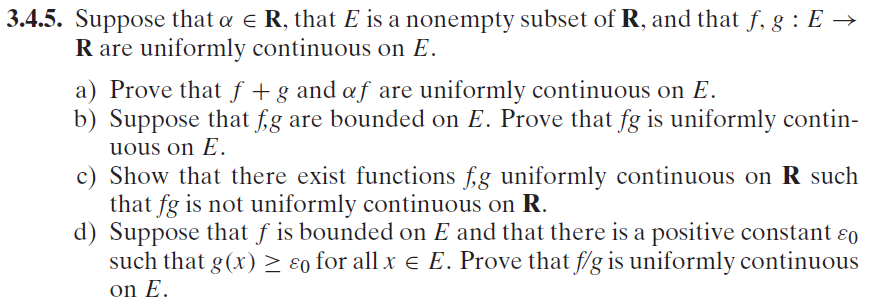 Solved .4.5. Suppose that α∈R, that E is a nonempty subset | Chegg.com