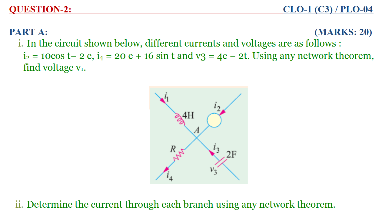Solved QUESTION-2: CLO-1 (C3) / PLO-04 PART A: (MARKS: 20) | Chegg.com