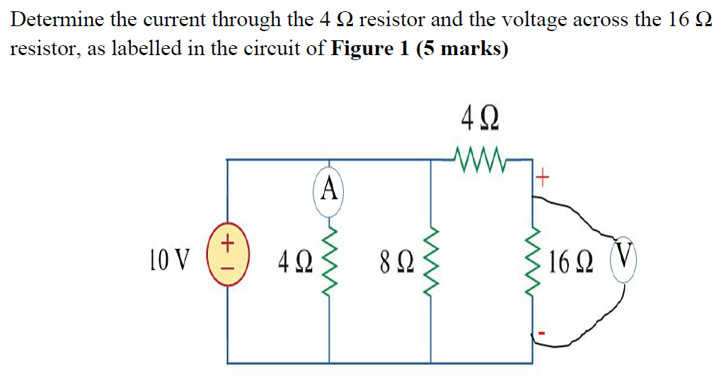 Solved Determine the current through the 4 12 resistor and | Chegg.com