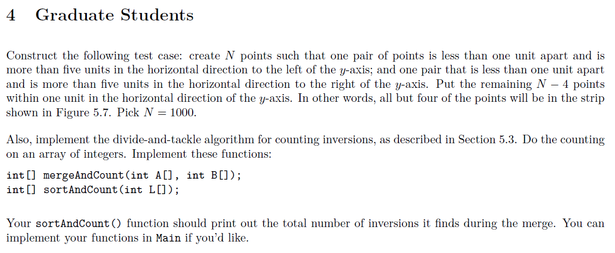 Solved Please implement section 4 (Graduate student) using | Chegg.com
