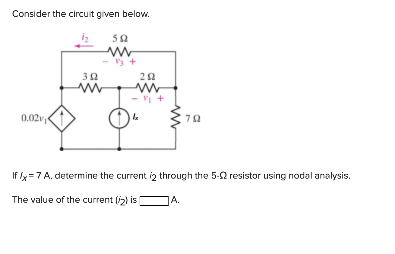 Consider the circuit given below. If Ix=7 A, | Chegg.com