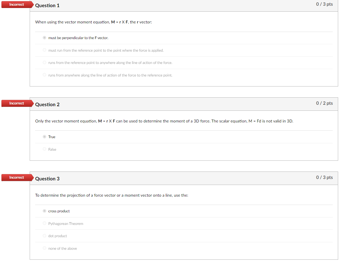 Solved When using the vector moment equation, M=rXF, the r | Chegg.com