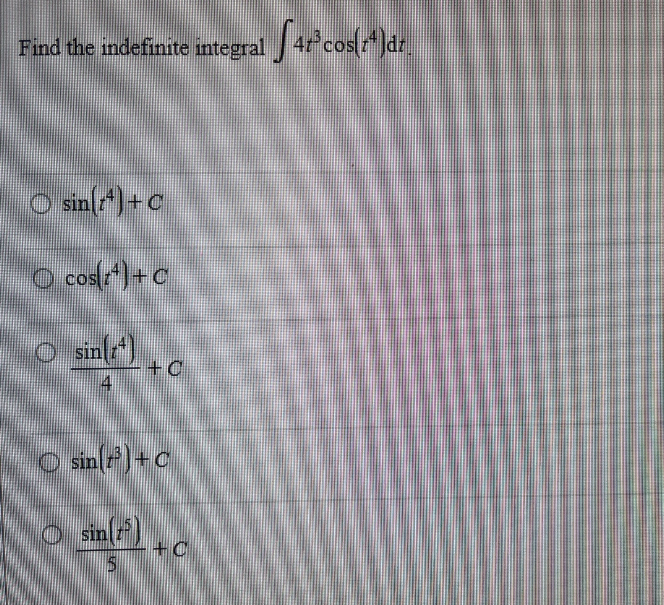 Solved Find the indefinite integral | Chegg.com