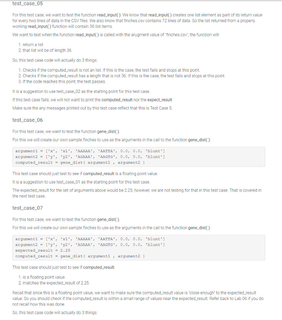 Solved These are the types of tests we will be writing for | Chegg.com