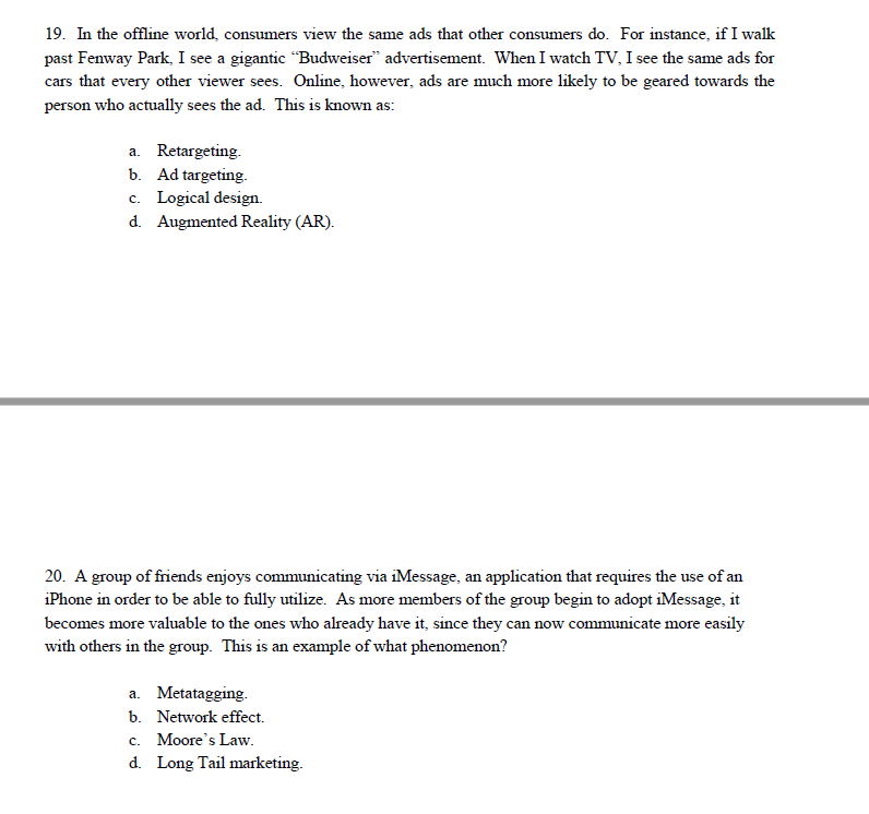 Solved Part I: Multiple Choice (25 questions total, 3 points | Chegg.com