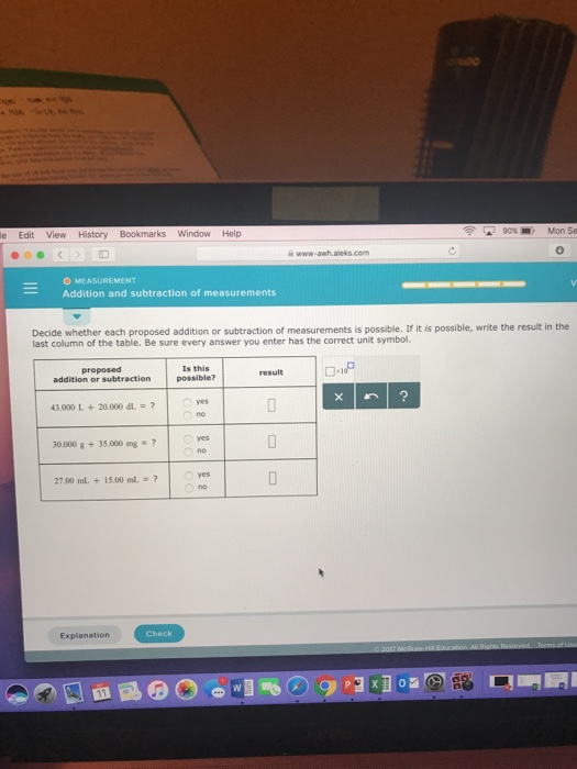 Solved Decide whether each proposed addition or subtraction | Chegg.com