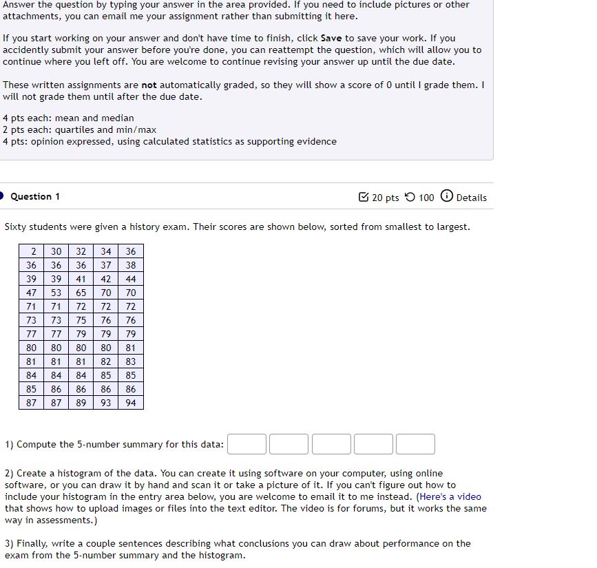 Solved Answer the question by typing your answer in the area | Chegg.com