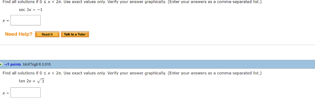 Solved Find all solutions if 0 x